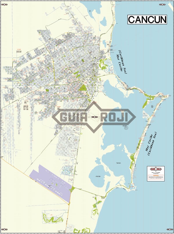 Mapa de ciudad Cancún | Guia Roji